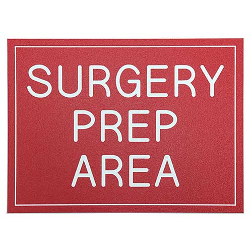 Veterinary Dental Office Sign | SURGERY PREP AREA