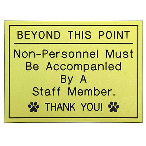 Veterinary Dental Office Sign | BEYOND THIS POINT Non-Personnel Must Be ...
