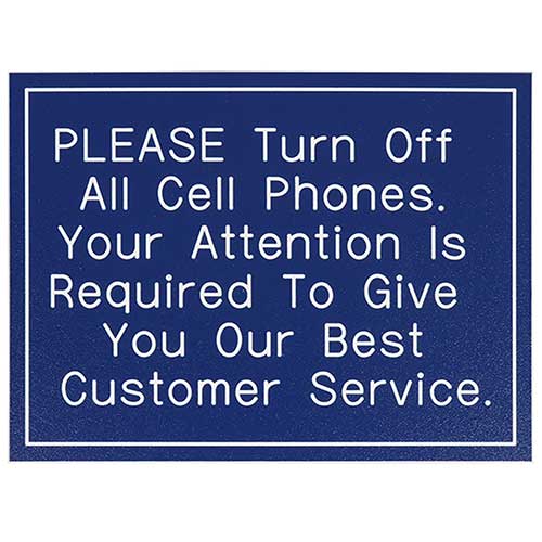 Veterinary Dental Office Sign | PLEASE Turn Off All Cell Phones. Your ...