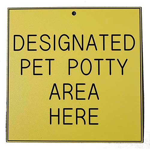 Veterinary Dental Office Sign | PET POTTY AREA