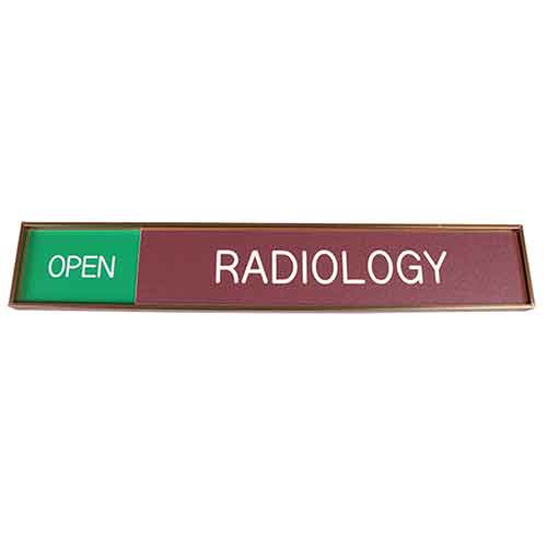 Veterinary Dental Office Sign | RADIOLOGY Slider Room Sign