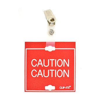 Veterinary Dental Clip-Its Cage Tag | Caution